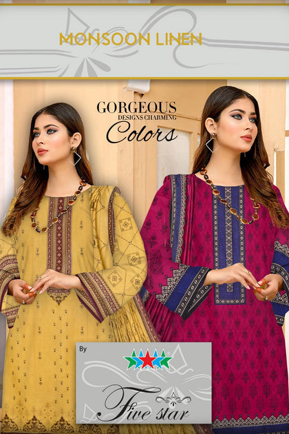 Five Star Monsoon Linen – Ghani Cloth House