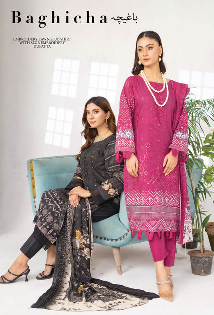 Premium Lawn By Bin Rashid – Ghani Cloth House