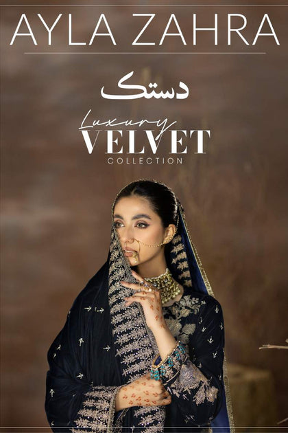 Ayla Zahra Makhmal Velvet – Ghani Cloth House